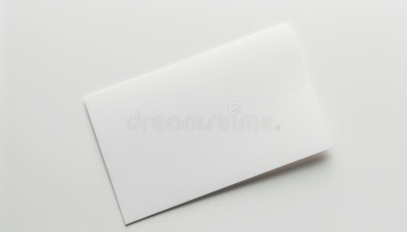 Blank White Envelope on a Minimalistic Surface Stock Image - Image of ...