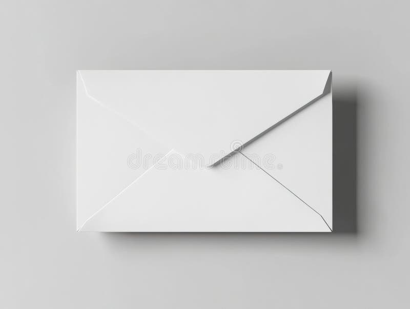 Blank White Envelope Mockup for Stationery Presentation and Mail ...