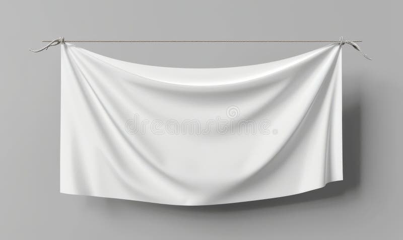 Blank White Hanging Cloth Banner Stock Illustrations – 4,175 Blank ...