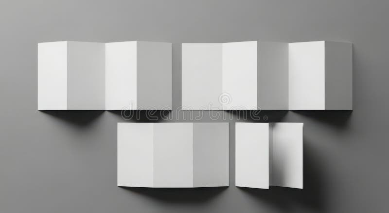 Blank White Folded Paper Brochures Stock Illustrations – 155 Blank ...