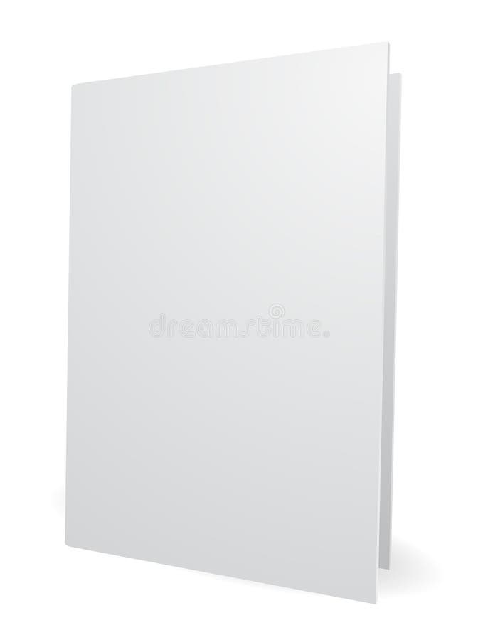 Blank white folder 3d stock vector. Illustration of organizing - 200537323