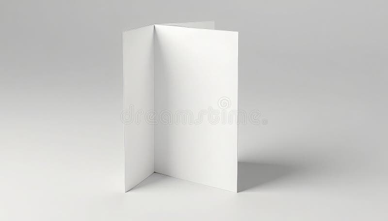 Blank White Greeting Card on Neutral Background Stock Photo - Image of ...