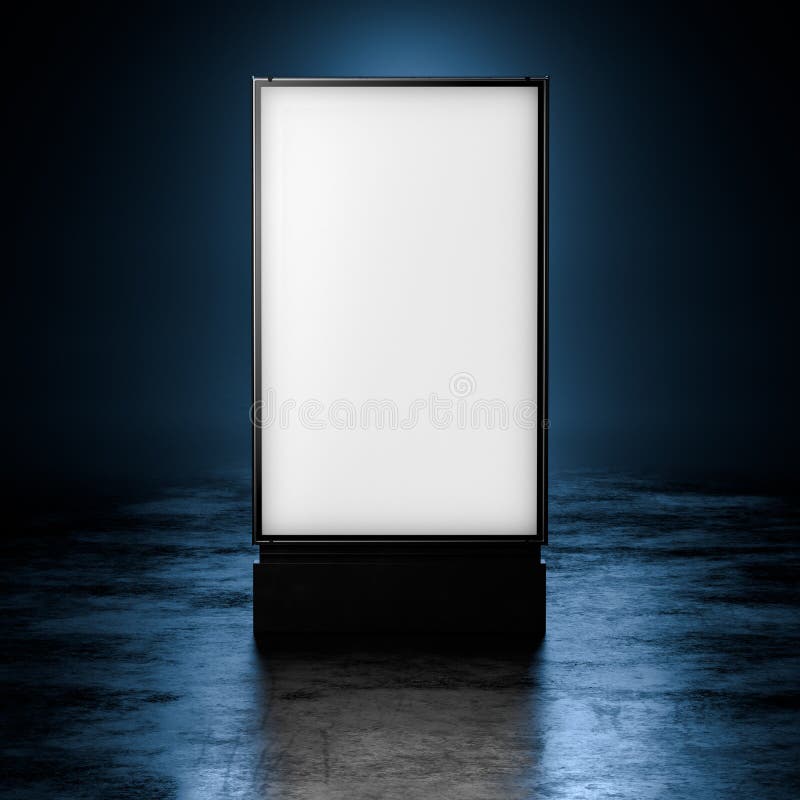 Outdoor Advertising stand stock illustration. Illustration of ...