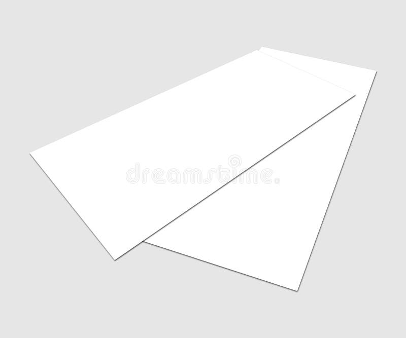Blank White 4x8 Inch Flyer Collection - 2 Stock Photo - Image of ...