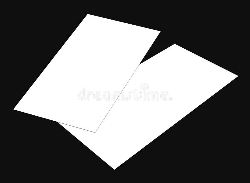 Blank White 4x8 Inch Flyer Collection - 10 Stock Photo - Image of card ...