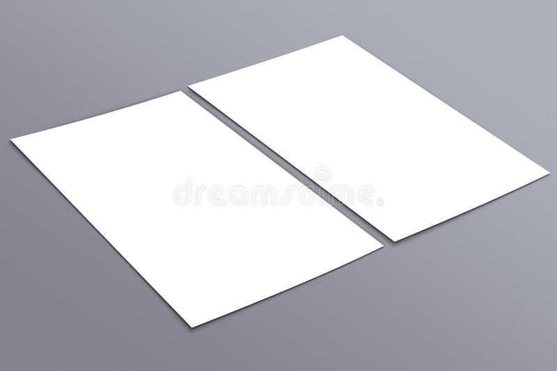 Blank White 4x8 Inch Flyer Collection - 24 Stock Illustration ...