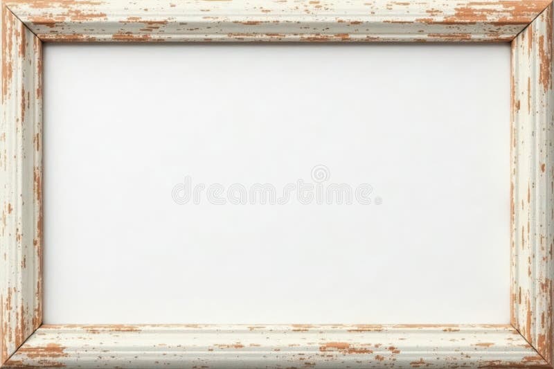 Blank White Instant Photo Frame, Aged Corners, Illustration, White ...
