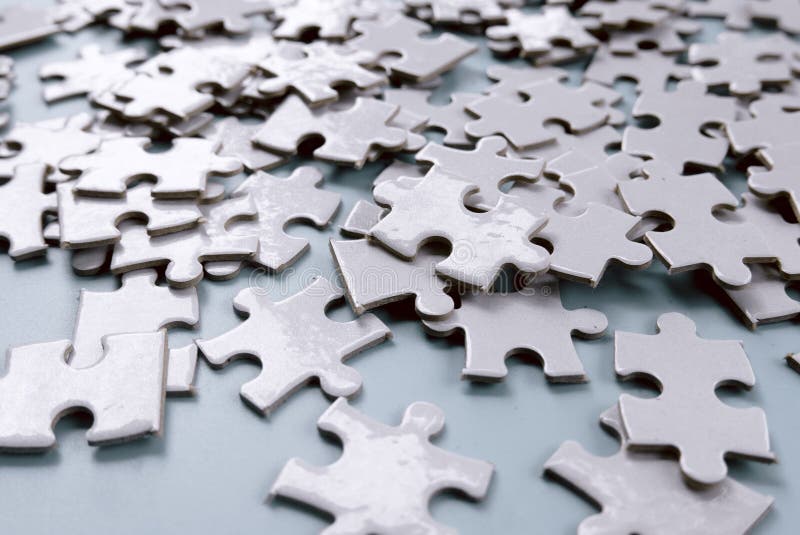 Blank White Jigsaw Puzzle Pieces Background for Custom Designs and ...