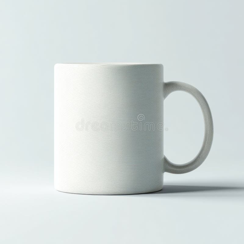 Blank White Mug stock illustration. Illustration of marketing - 376074852