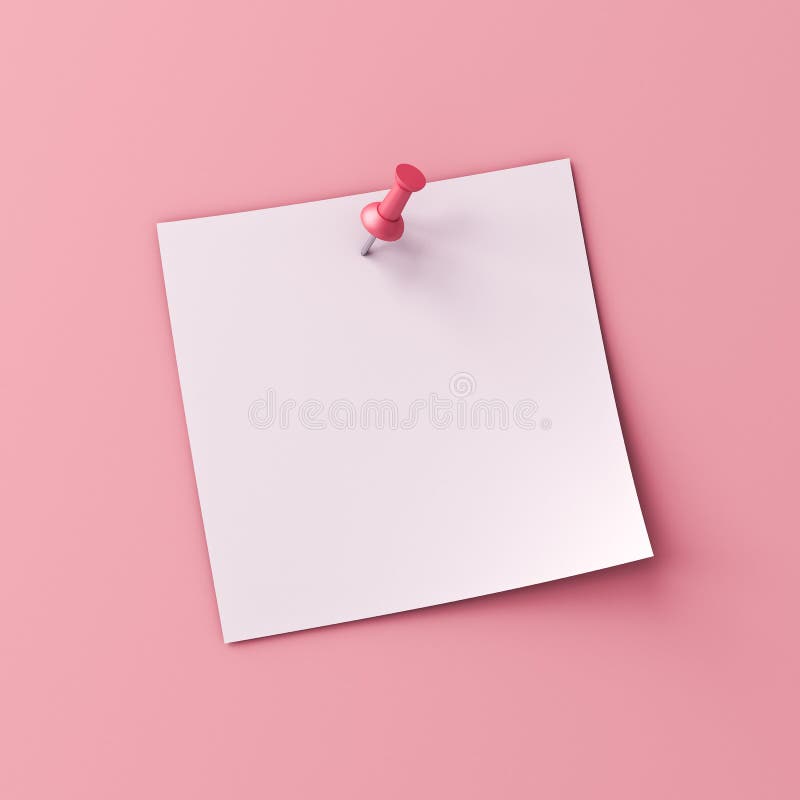 White Note Paper with Red Push Pin Stock Illustration - Illustration of ... White Note Paper with Red Push Pin Stock Illustration - Illustration of ...
