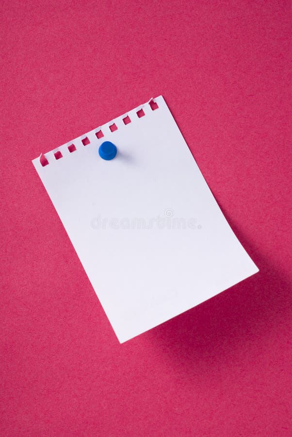 Blank white note on red stock image. Image of message - 7490191