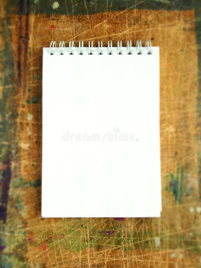 Blank White Notebook on Wooden Background Stock Photo - Image of wood ...