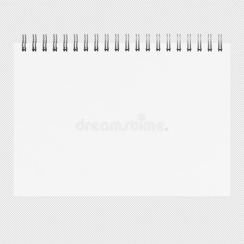Blank and White Notebook with Spiral without Background. PNG Included ...