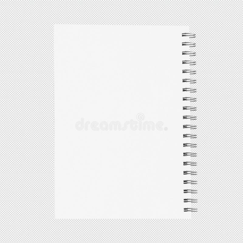 Blank and White Notebook with Spiral without Background. PNG Included ...
