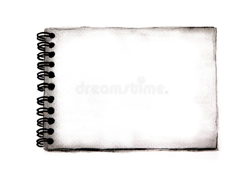 Blank white notepad. stock illustration. Illustration of notebook ...