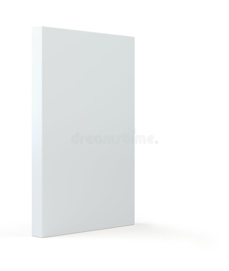 White Package Mock Up Model Shadow. Blank Cardboard or White Paper ...