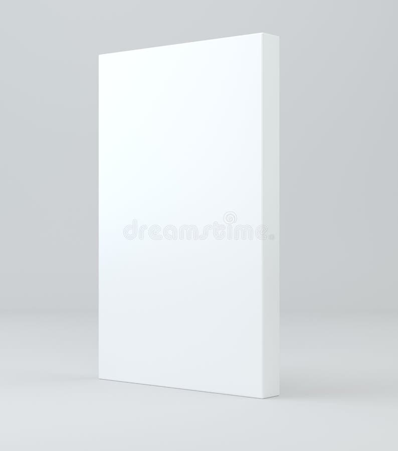 Blank White Package Product Packaging Paper Cardboard Box. 3d ...