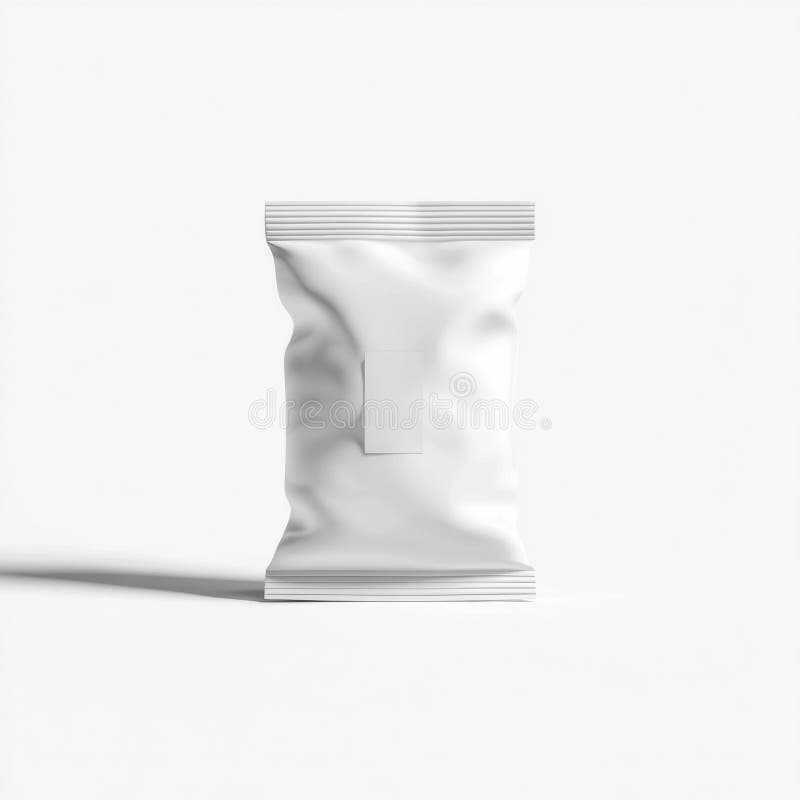 Blank White Packaging Mockup Stock Illustration - Illustration of ...