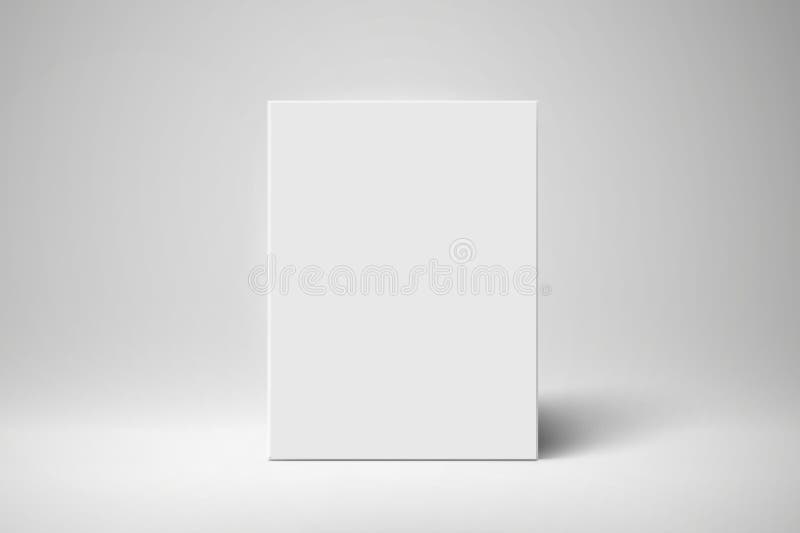 Blank White Page Mockup with Soft Shadow Stock Vector - Illustration of ...