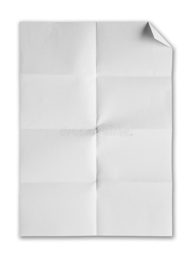 Blank white paper stock image. Image of isolate, flyer - 83131963