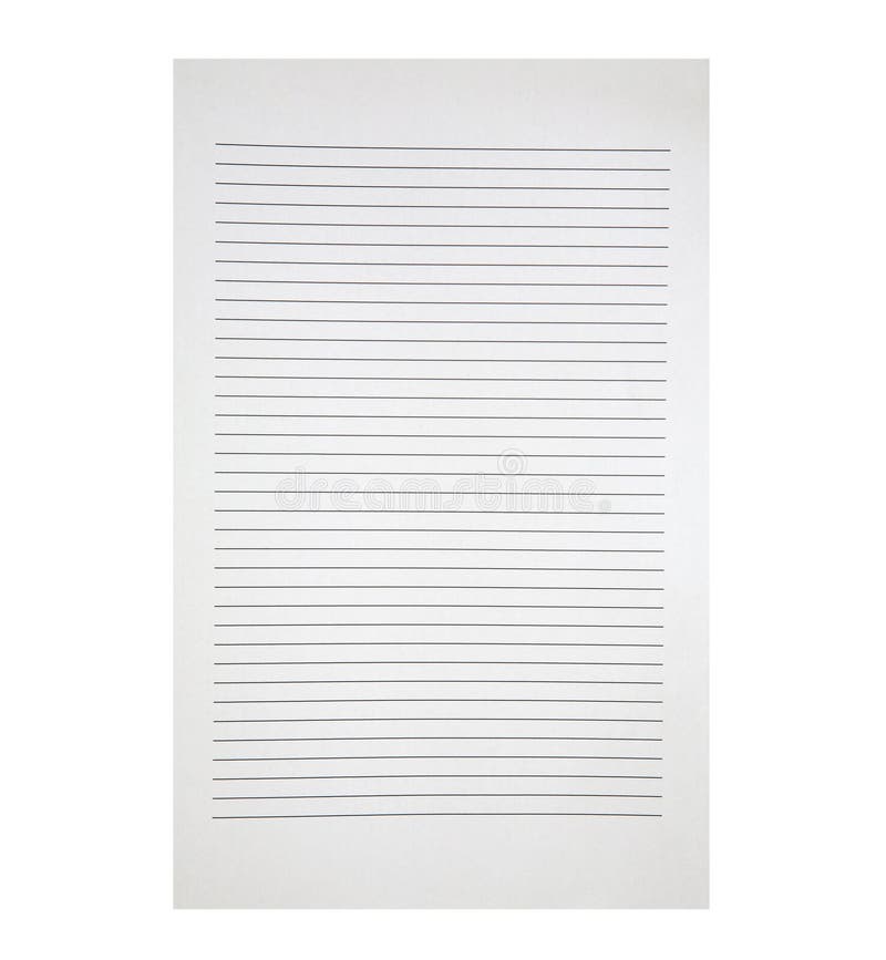 Blank White Paper Isolation Stock Photo - Image of line, information ...
