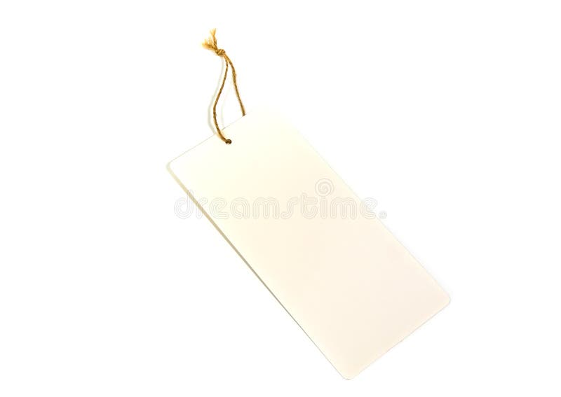 Blank white paper label stock photo. Image of shadow - 85520116