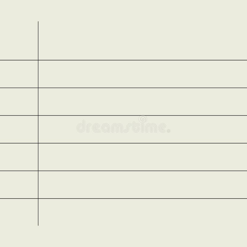 Blank White Paper with Lines. Stock Illustration - Illustration of ...