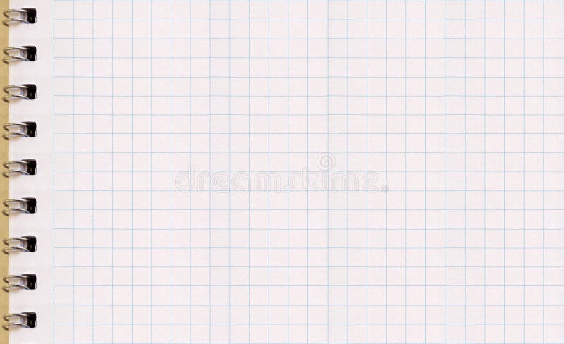 Blank White Paper of Notebook Stock Photo - Image of page, design ...