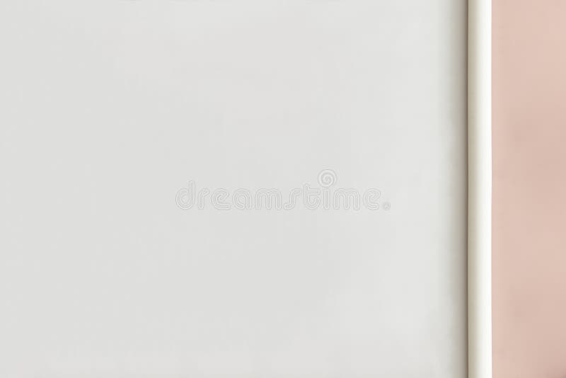 Blank White Paper Roll on a Pastel Pink Background Stock Image - Image ...