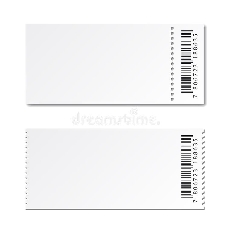 Blank White Paper Ticket Illustration Stock Illustrations – 4,199 Blank ...