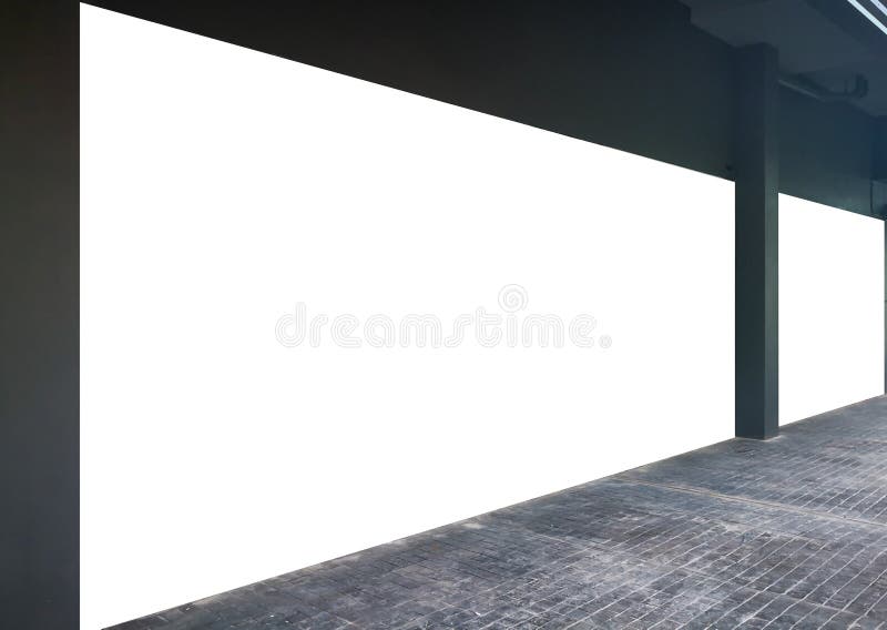 Blank White Partition Wall Mockup Stock Image - Image of business ...