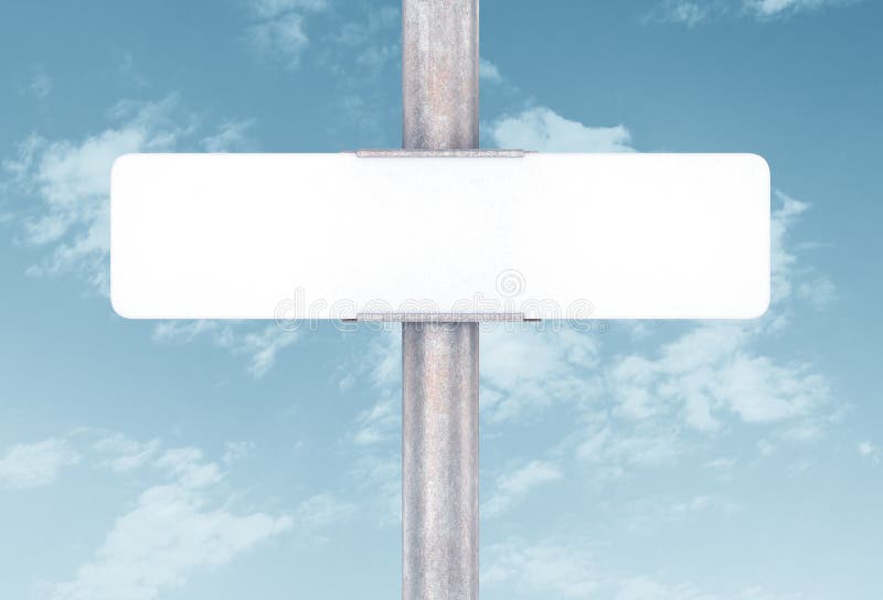 Blank white pointer stock photo. Image of road, crossroads - 60576970