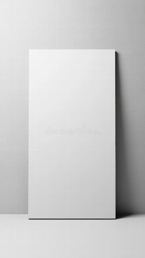 Blank White Poster Mockup, Minimalist Design and Presentation Stock ...