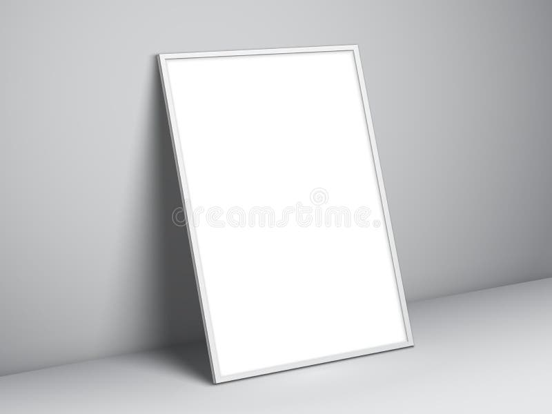 Blank White Poster Template Stock Vector - Illustration of show ...