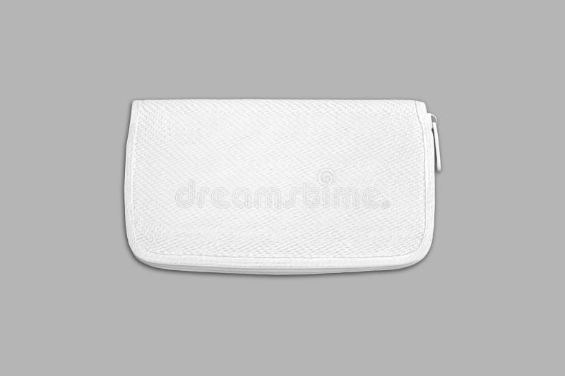 Blank White Pouch Mockup, Isolated, Front View, 3d Rendering. Stock ...