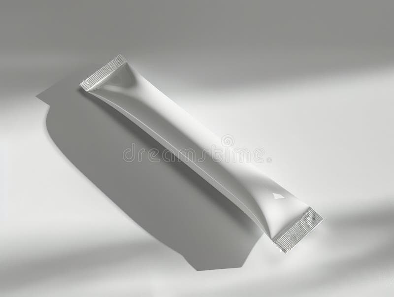 Blank White Product Packaging Mockup Stock Illustration - Illustration ...