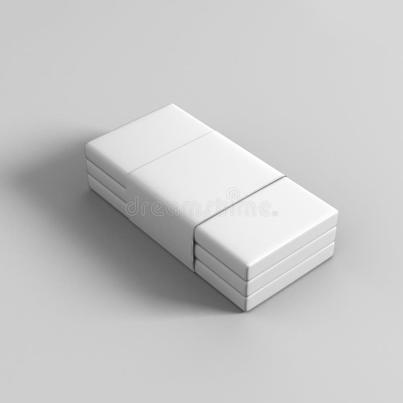 Blank White Product Packaging Slim Box for Mock Up or Design ...