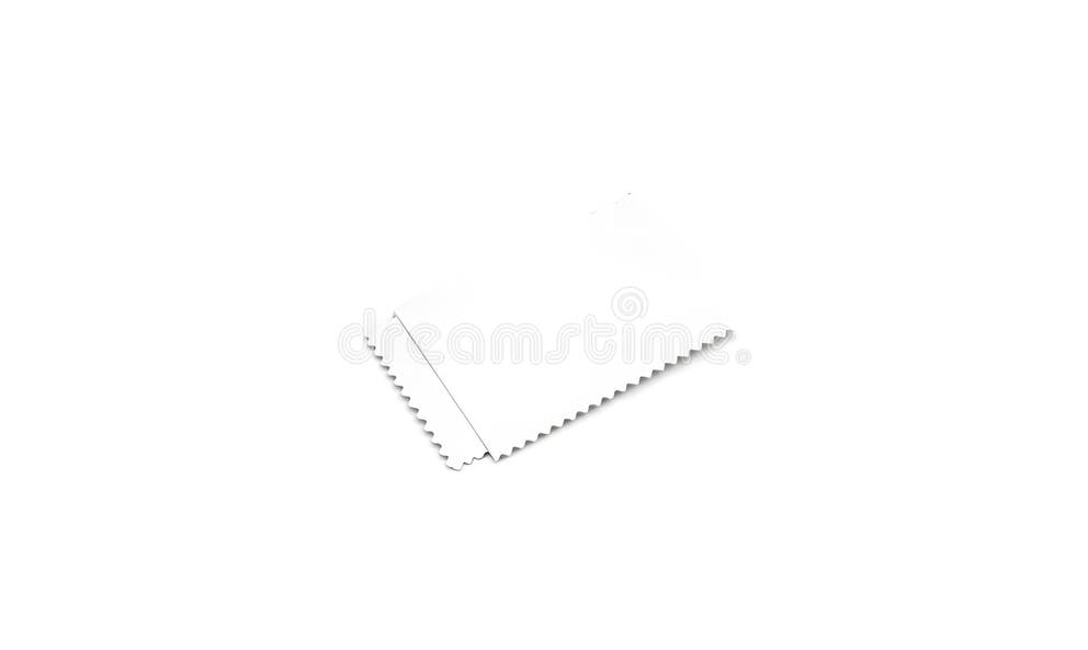 Blank White Rectangular Postage Stamp Mockup, Isolated, Depth of Field ...