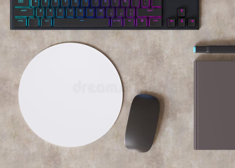 Mousepad Mockup Stock Illustrations – 193 Mousepad Mockup Stock ...