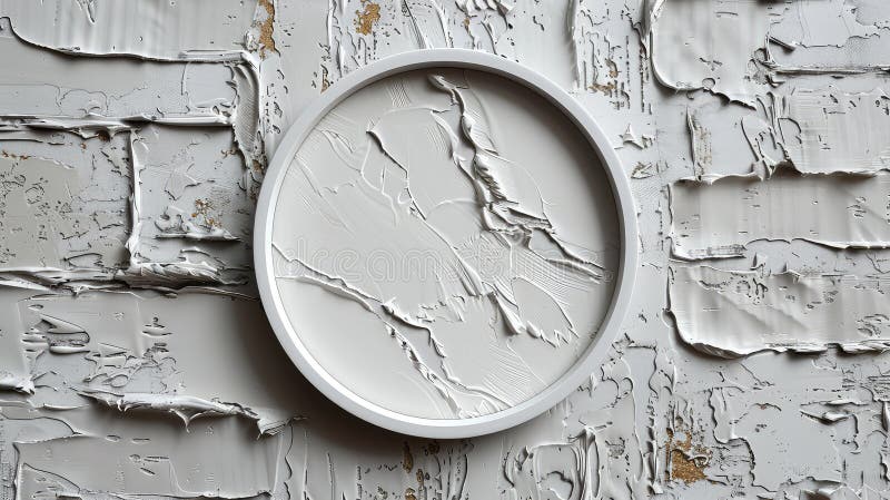 Blank White Round Embroidered Patch Mockup, Top View, 3D Rendering ...