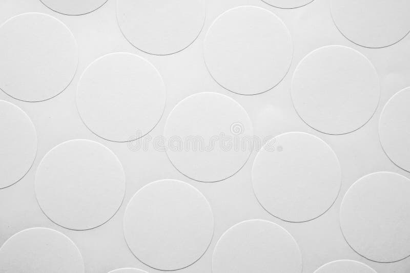 Blank White Round Paper Sticker Label Background Stock Photo - Image of ...
