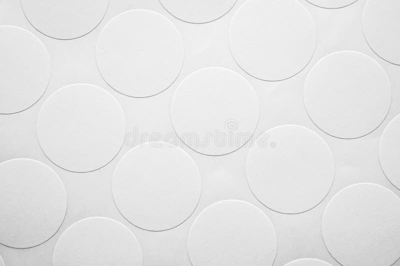 Blank White Round Paper Sticker Label Background Stock Photo - Image of ...