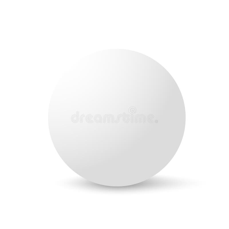 Blank of White Round Sphere or 3d Ball. Vector Stock Vector ...