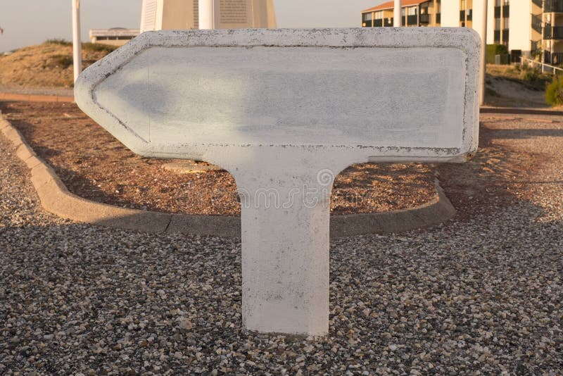 Blank White Sign with a Copy Space Area Outdoor Stock Image - Image of ...