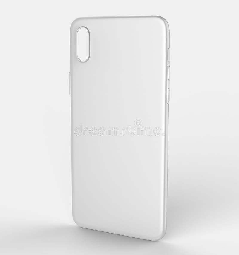 Blank White Smart Phone X Mobile Back Cover or Case for Design Template ...