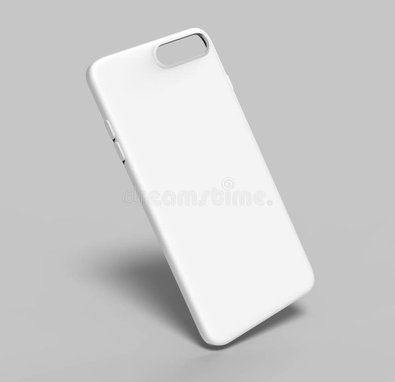 Blank White Smart Phone Mobile Back Cover or Case for Design Template ...