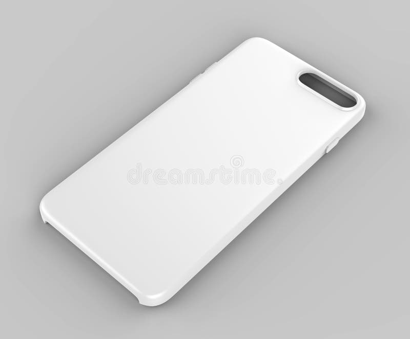 Blank White Smart Phone Mobile Back Cover or Case for Design Template ...