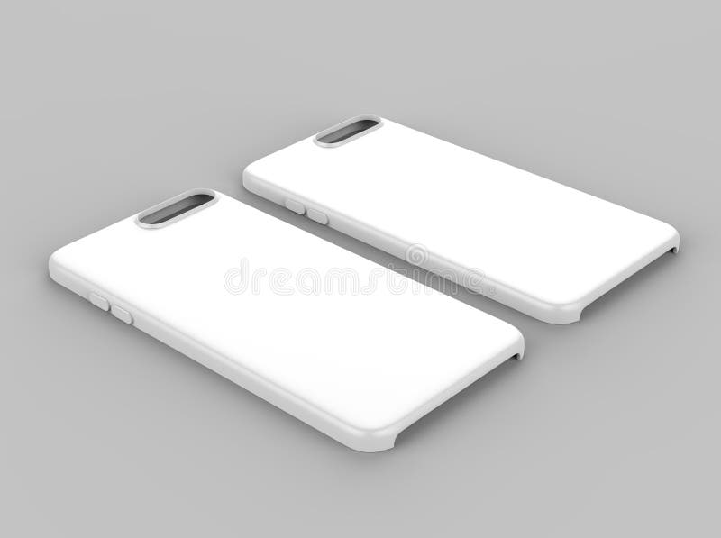 Blank White Smart Phone Mobile Back Cover or Case for Design Template ...