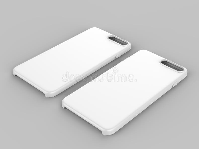 Blank White Smart Phone Mobile Back Cover or Case for Design Template ...