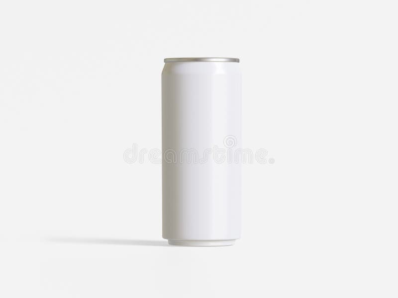 Blank White Soda Can or Soft Drink Stock Illustration - Illustration of ...